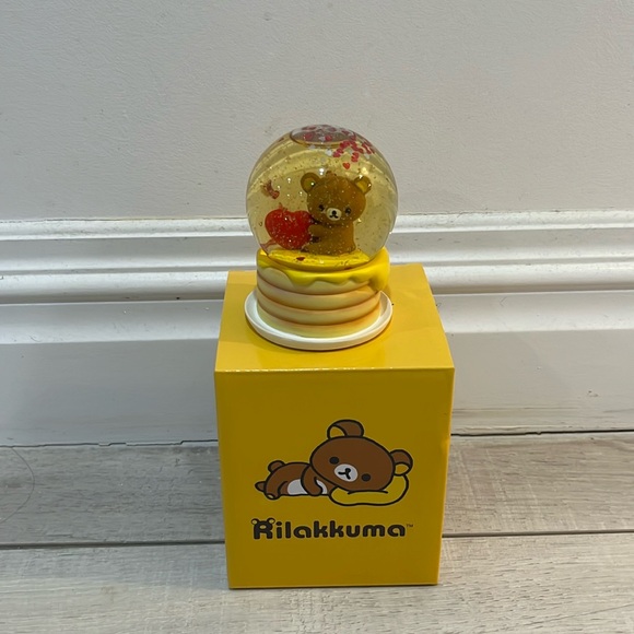 Accents | Rilakkuma Pancake Heart Snow Globenew | Poshmark
